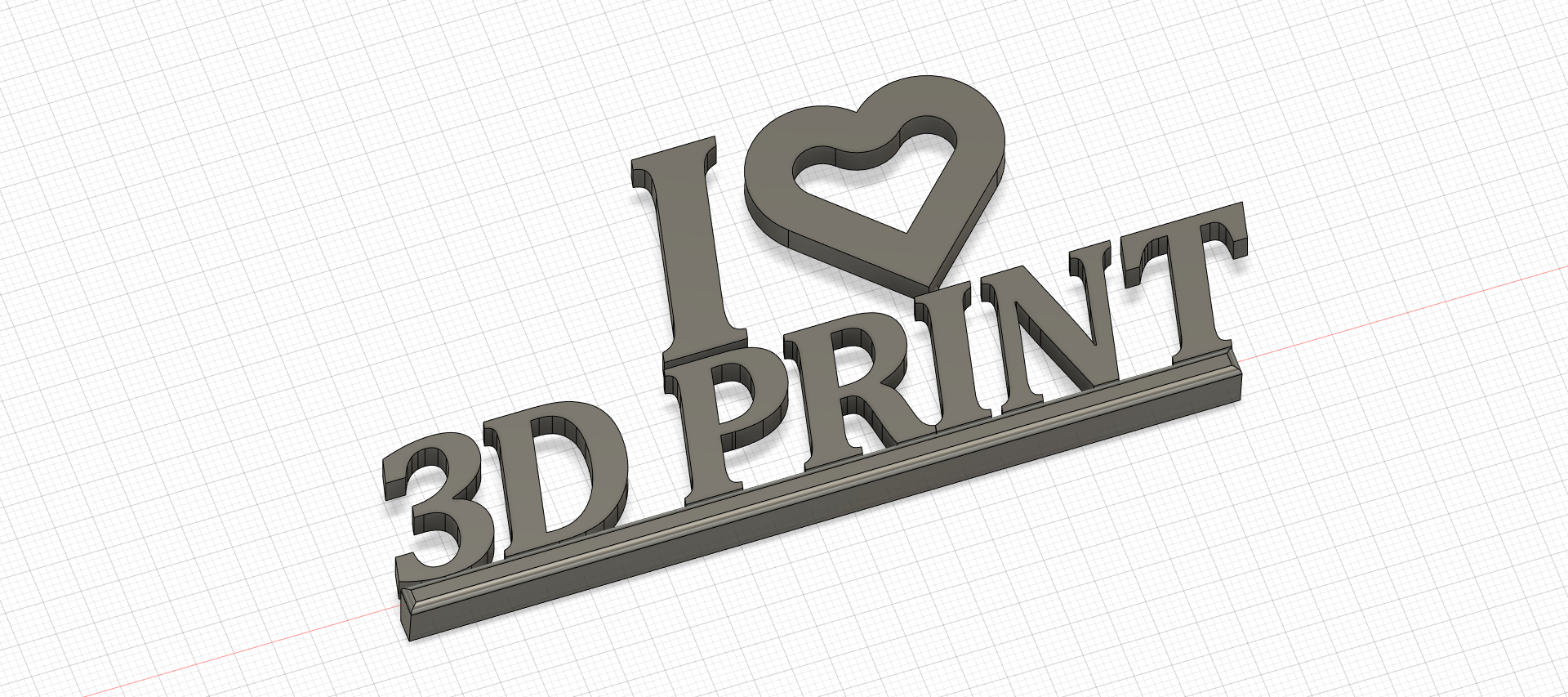 Free STL file I LOVE 3D PRINT !・3D print model to download・Cults