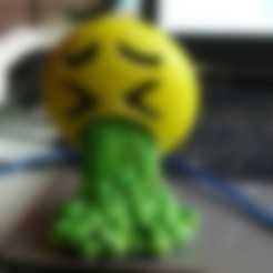 Download free STL file smiley vomits, to throw up • 3D print design ・ Cults