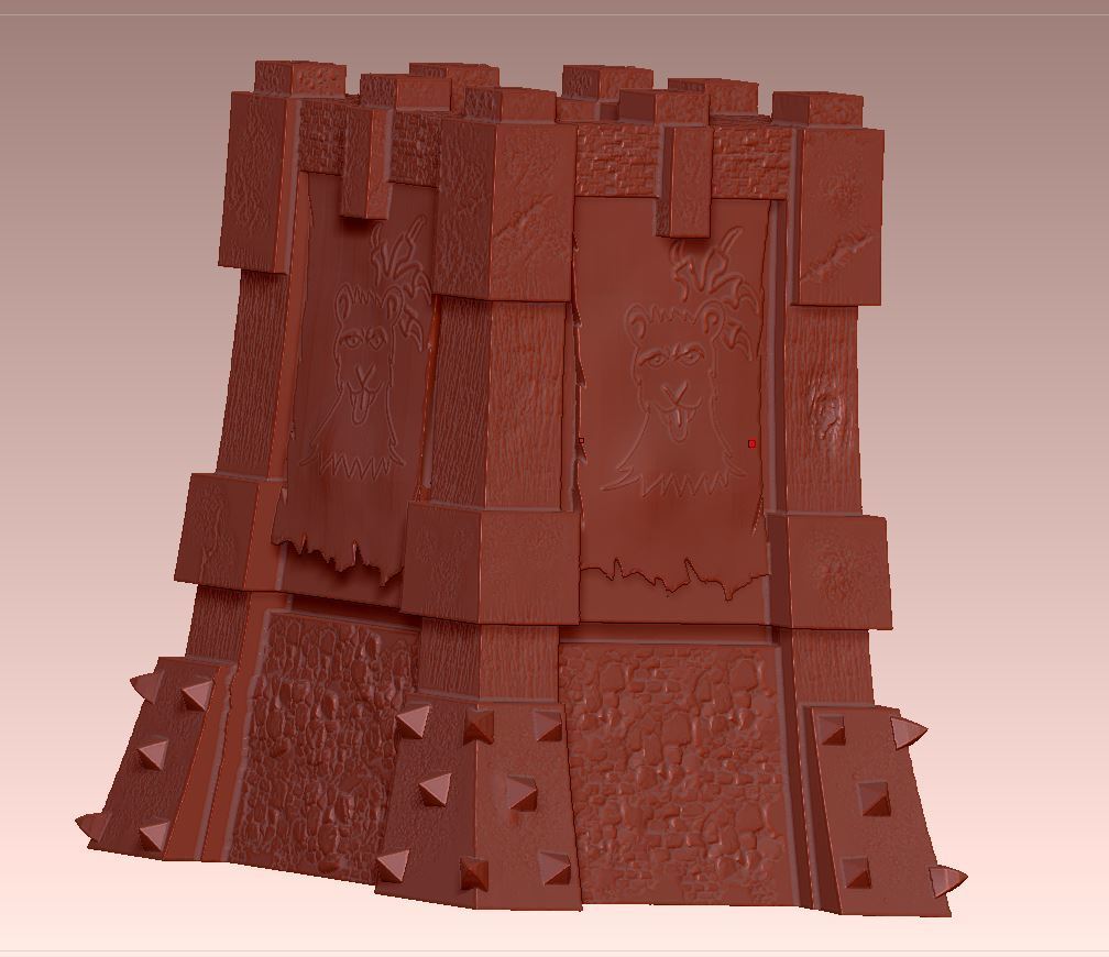 Free STL file archer tower clash of clan level 10, tour archer clash of ...