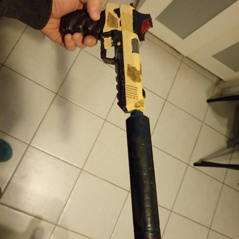 Download free STL file pistolet fortnite / gun fortnite • Object to 3D ...