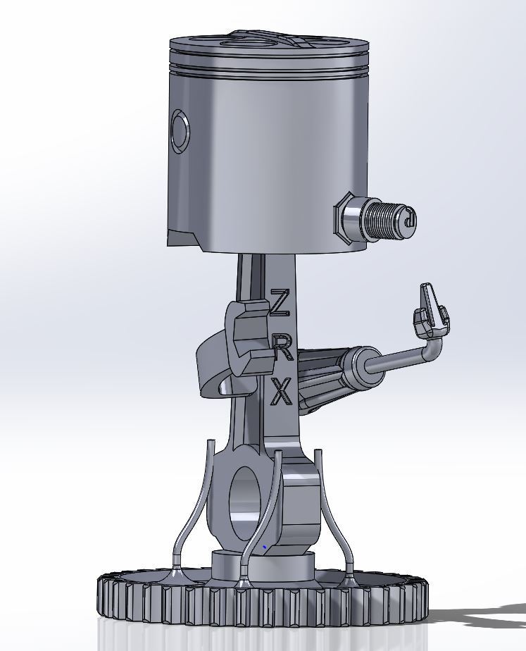 Free STL file piston skull zrx 💀・3D printing template to download・Cults
