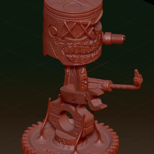 Download free STL file piston skull zrx • Model to 3D print ・ Cults