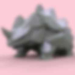 Descargar modelo 3D RHYHORN LOW-POLY POKEMON ・ Cults