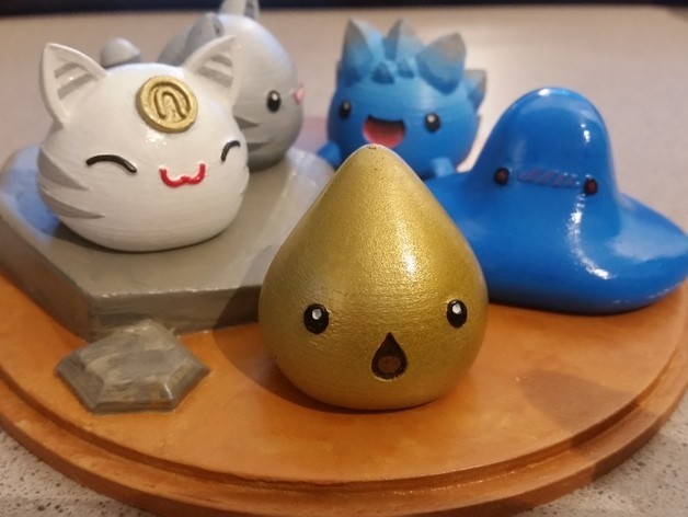 Free STL file Slime Rancher - Gold, Lucky and Puddle Slimes! 🎨・3D ...