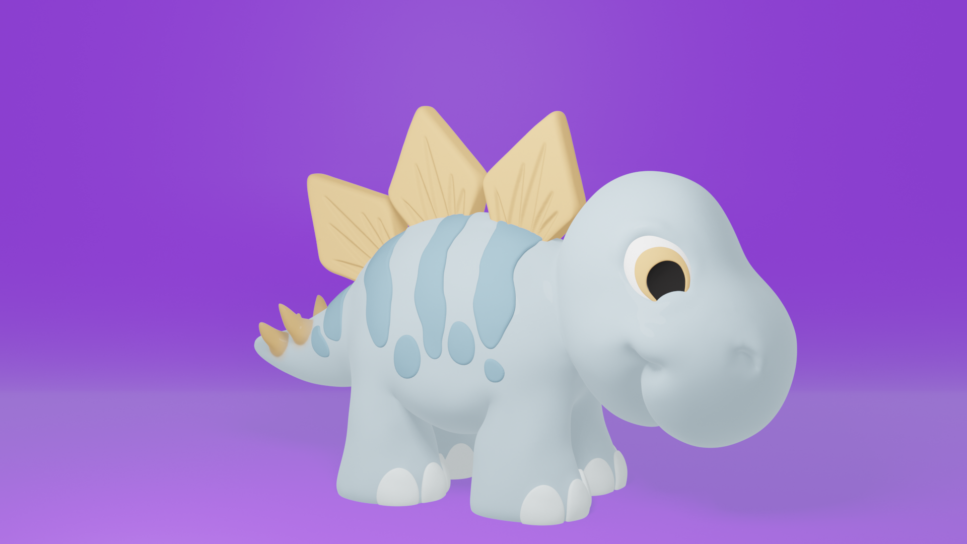 Free STL file Stego the Baby Dinosaur 👶・3D printable object to download ...
