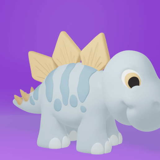 Download STL file Stego the Baby Dinosaur • 3D print template ・ Cults