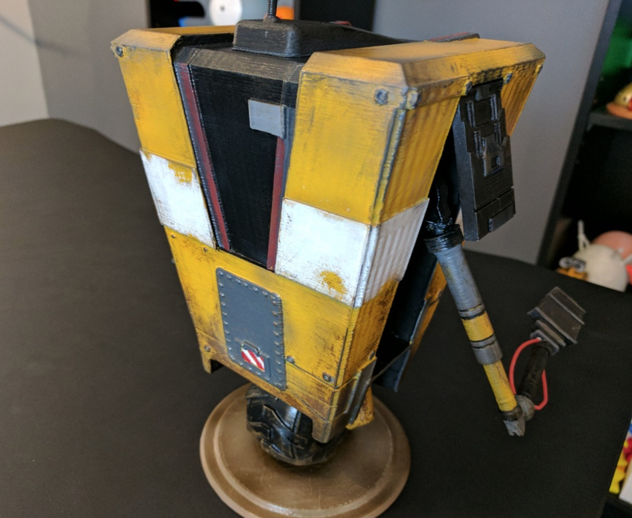 Download free STL file Claptrap from Borderlands! • 3D printing ...
