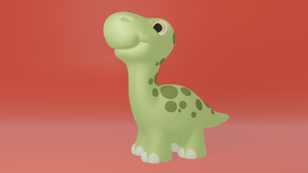 Free STL file Bronty 🦖・3D printing design to download・Cults