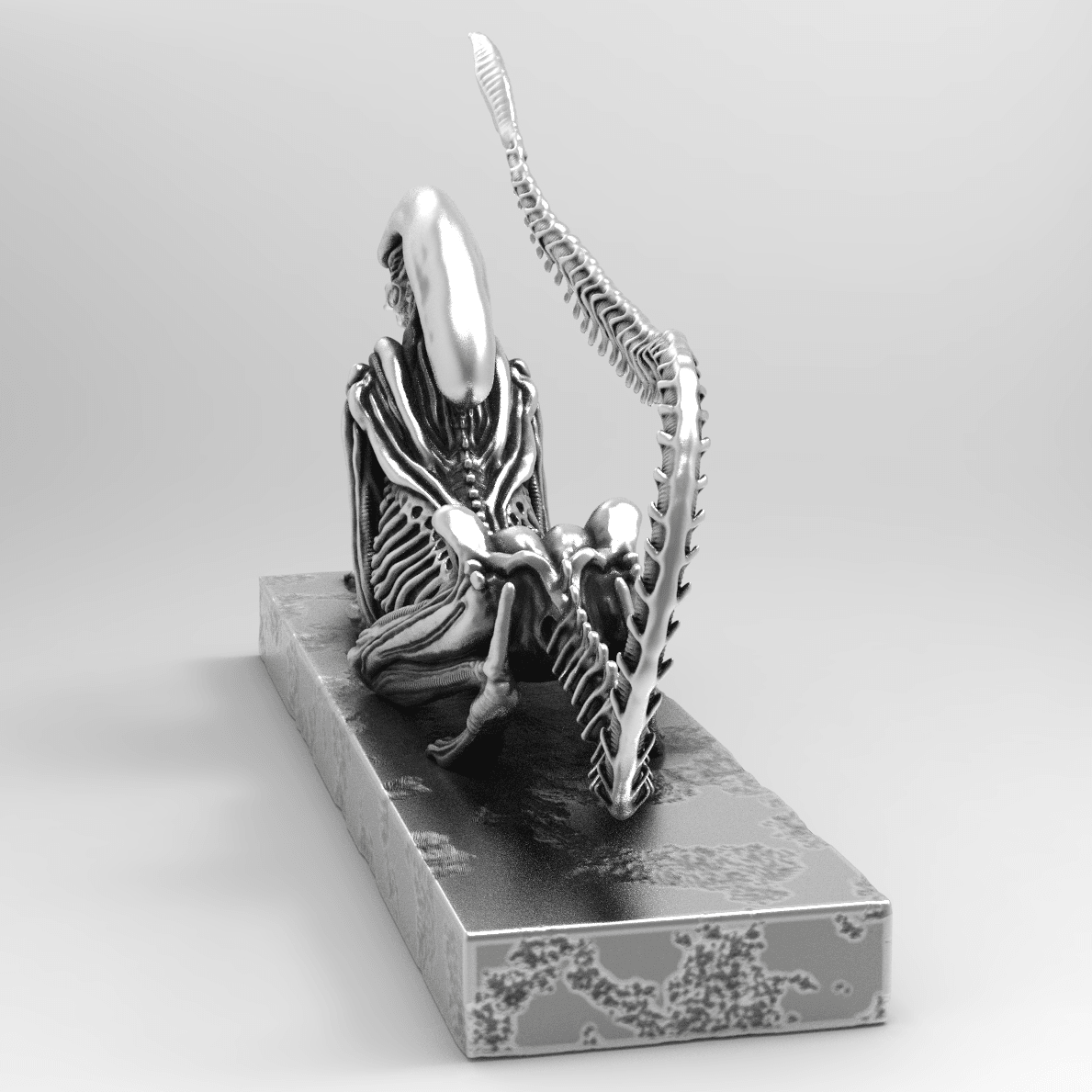 STL file Alien Sphinx 👽・Model to download and 3D print・Cults