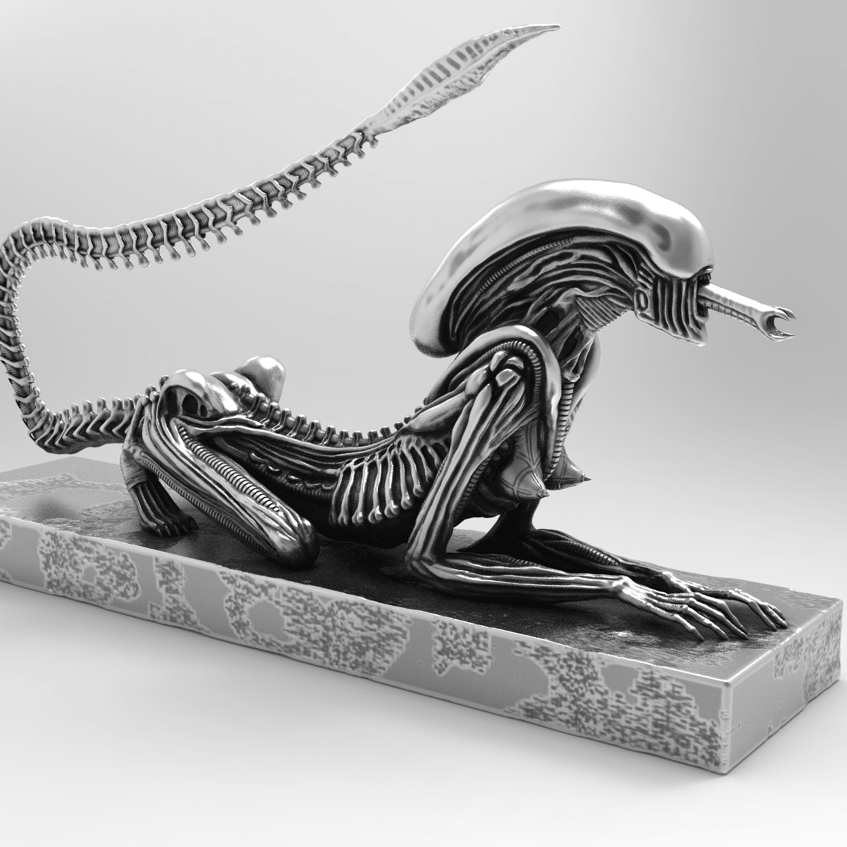 STL file Alien Sphinx 👽・Model to download and 3D print・Cults