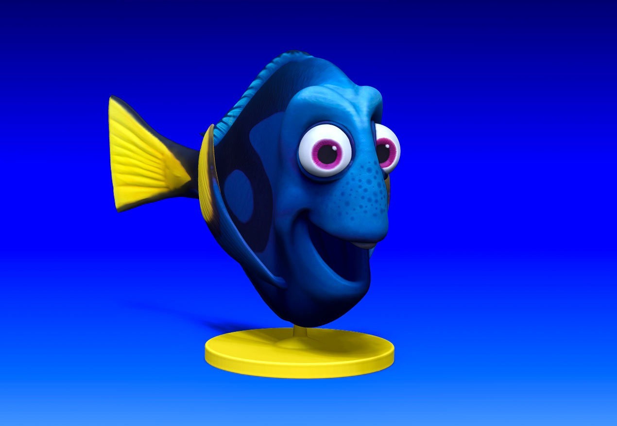 Archivo STL Dory 3D Comic Fish・Modelo para descargar y imprimir en 3D・Cults