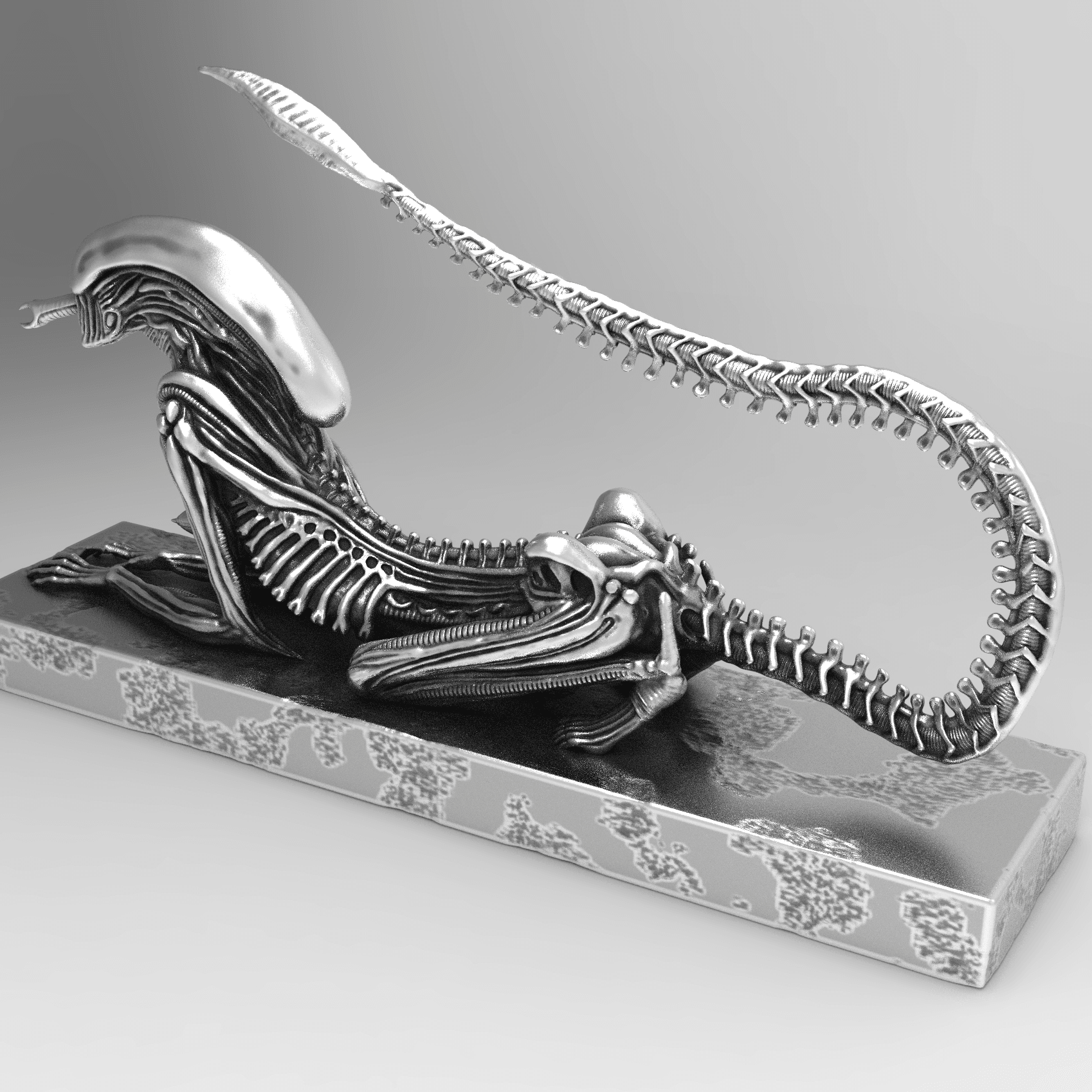 STL file Alien Sphinx 👽・Model to download and 3D print・Cults