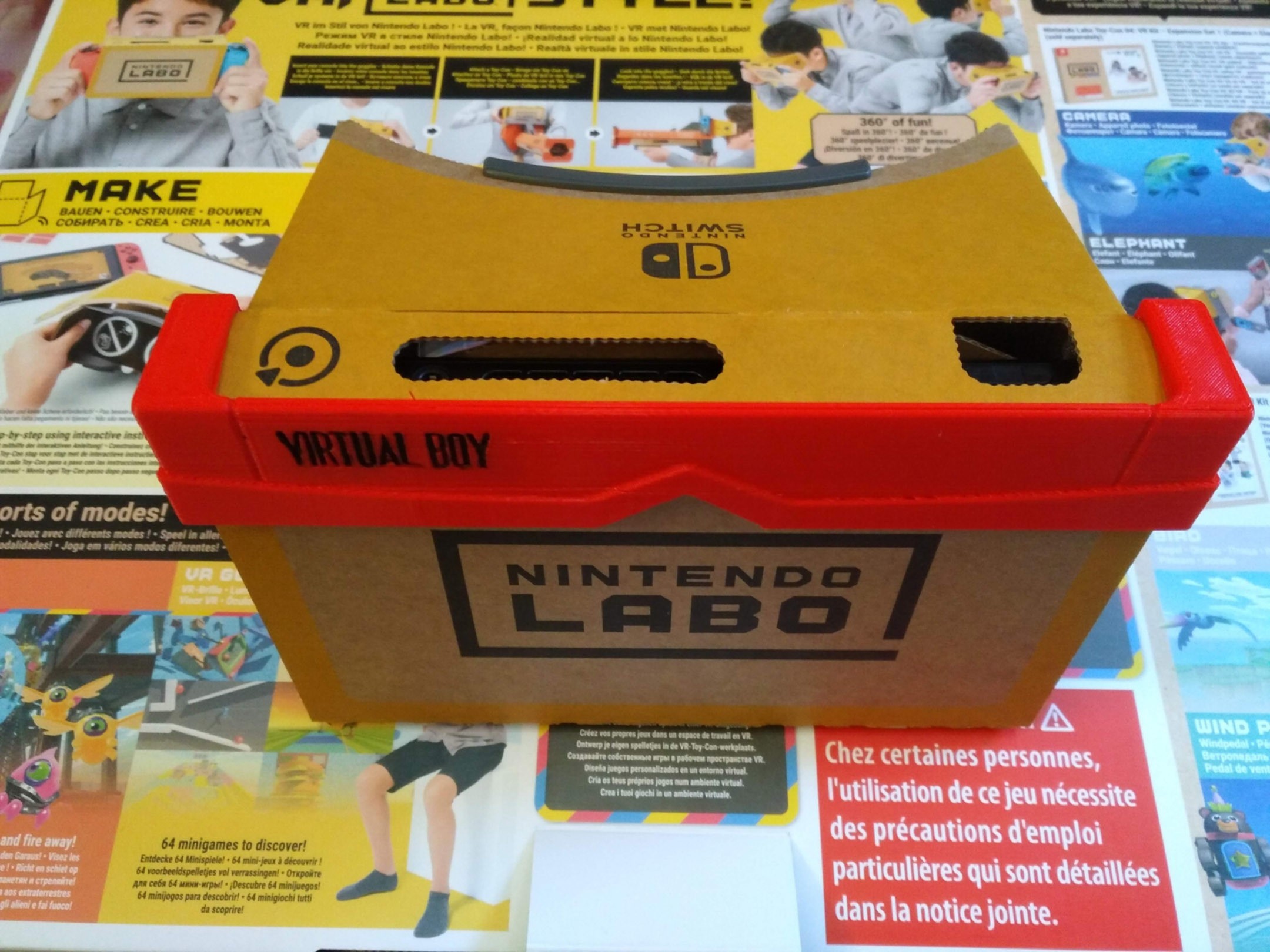 STL file Nintendo labo vr-kit "VirtualBoy" customization accessory・3D ...