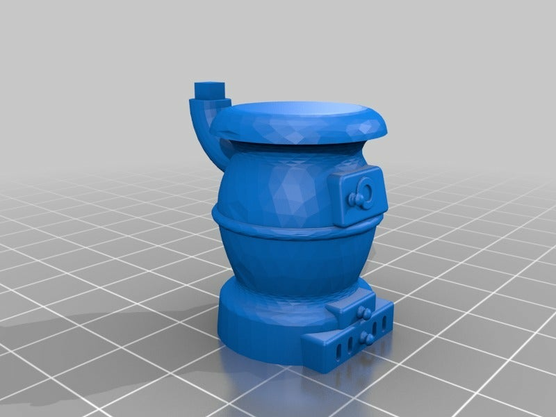 Free STL file Pot-bellied stove・Template to download and 3D print・Cults