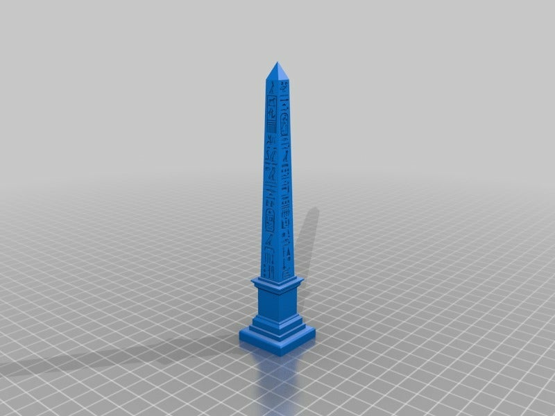 Free STL file Obelisk with hieroglyphs・3D printable design to download ...