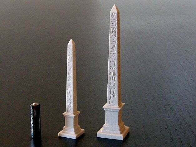 Free STL file Obelisk with hieroglyphs・3D printable design to download ...