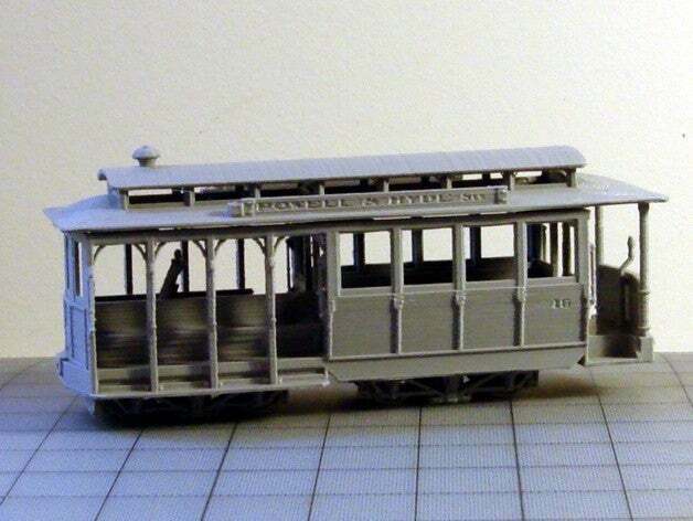 Free STL file San Francisco Cable Car 🔌・Model to download and 3D print ...