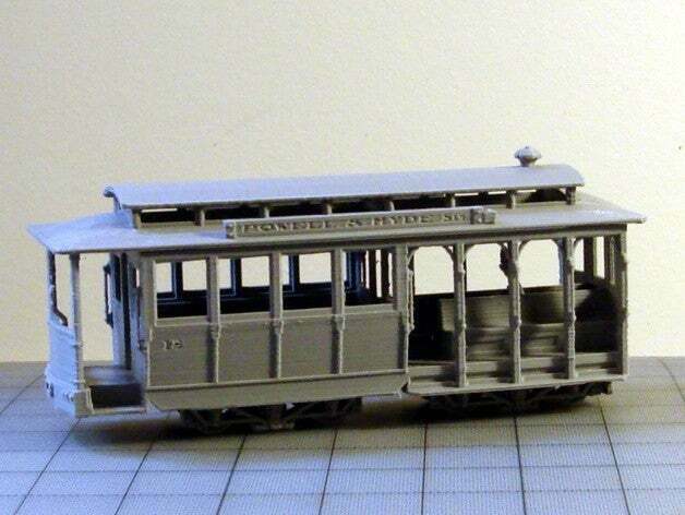 Free STL file San Francisco Cable Car 🔌・Model to download and 3D print ...