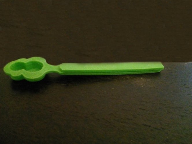 Free STL file Bag closer with spoon・3D printing model to download・Cults