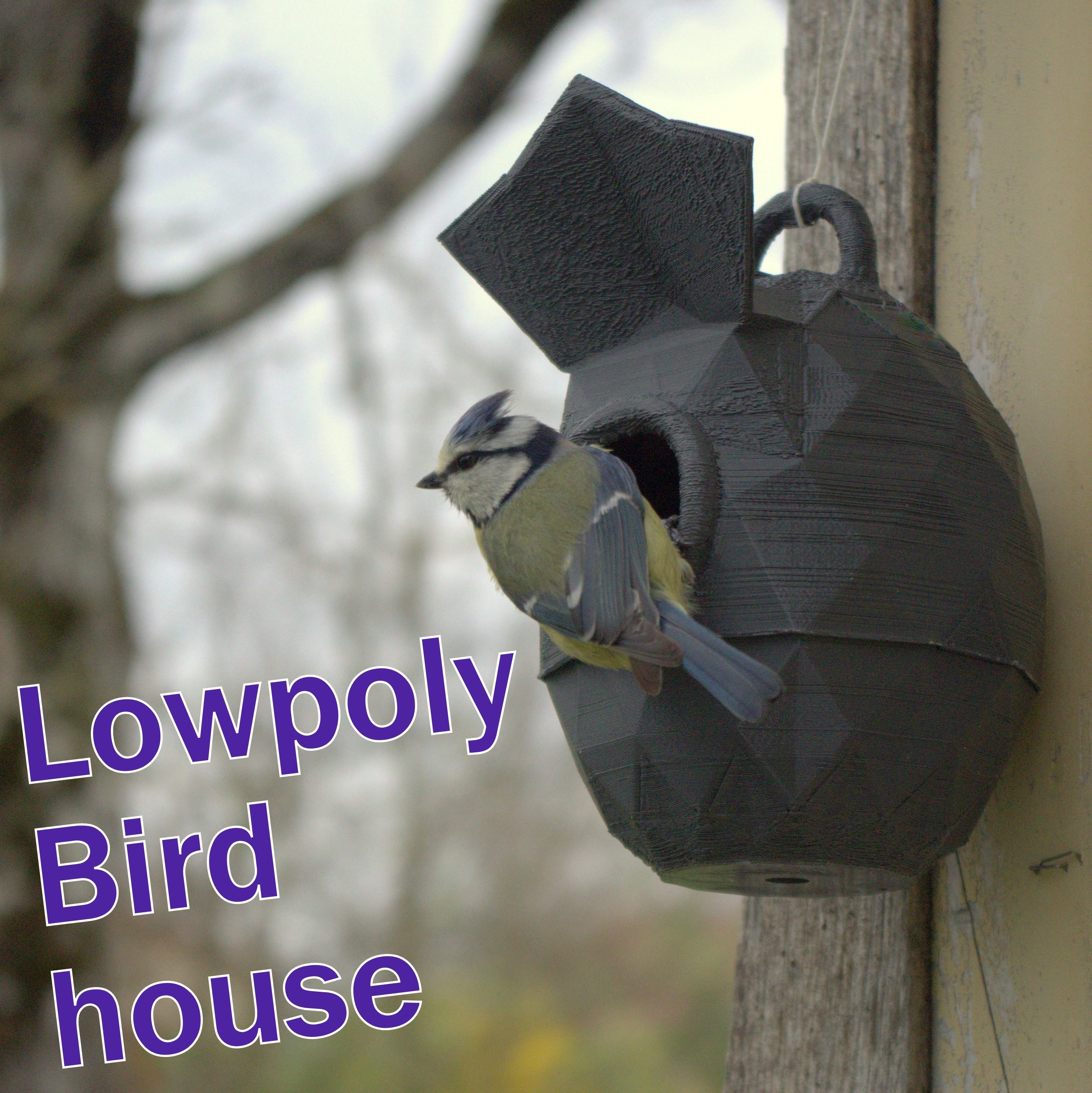 STL file Lowpoly bird house・3D print object to download・Cults