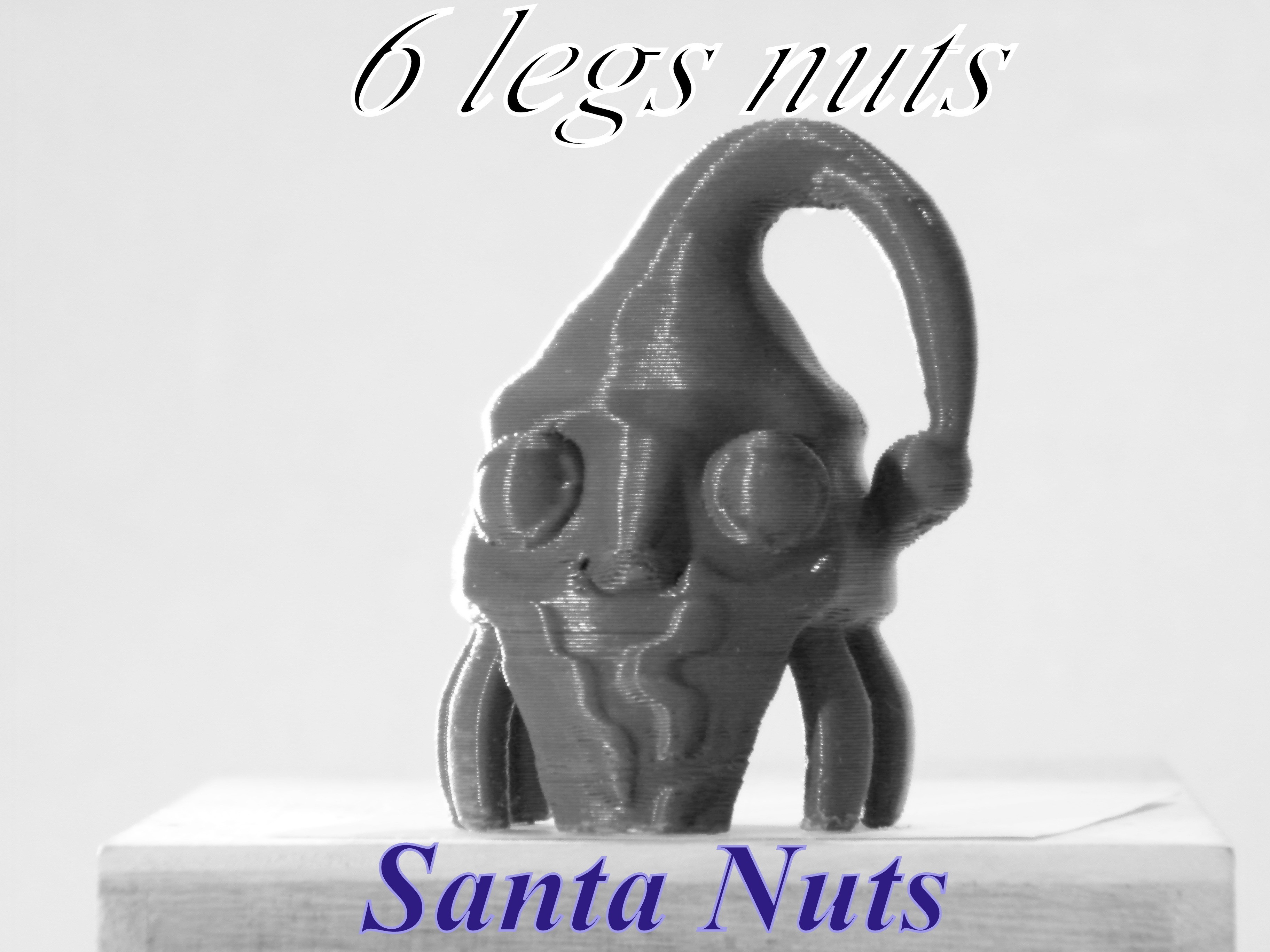 STL file santa nuts・3D printable model to download・Cults