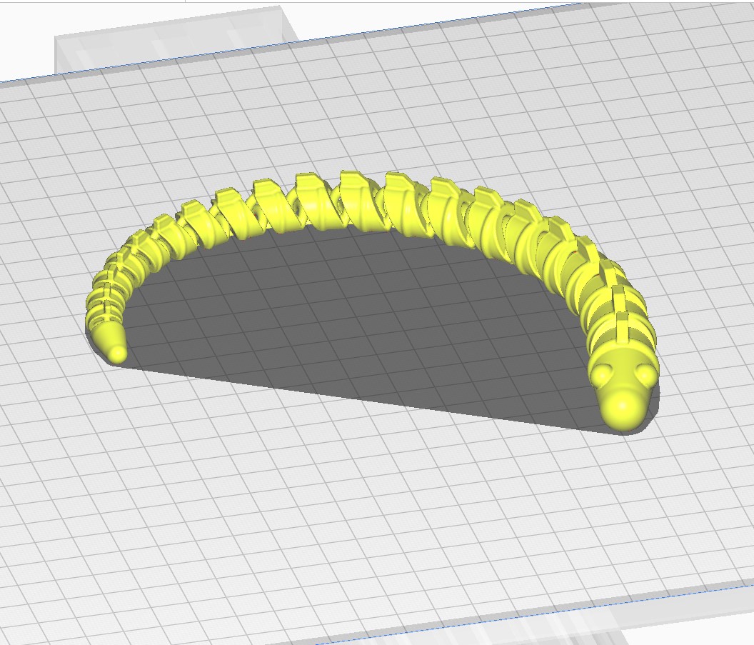 STL file articulated earthworm・3D print object to download・Cults