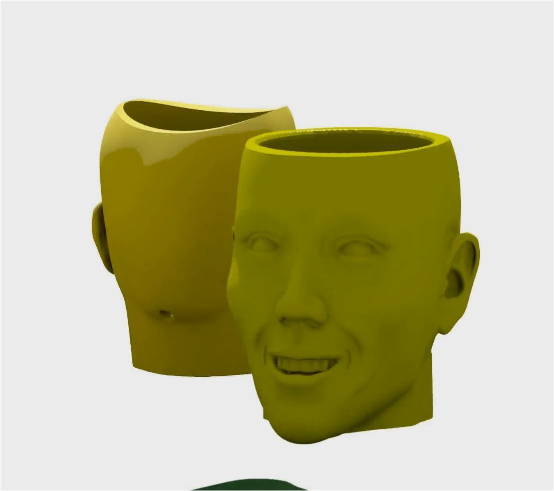 Download STL file Couple of pot heads • 3D printer model ・ Cults