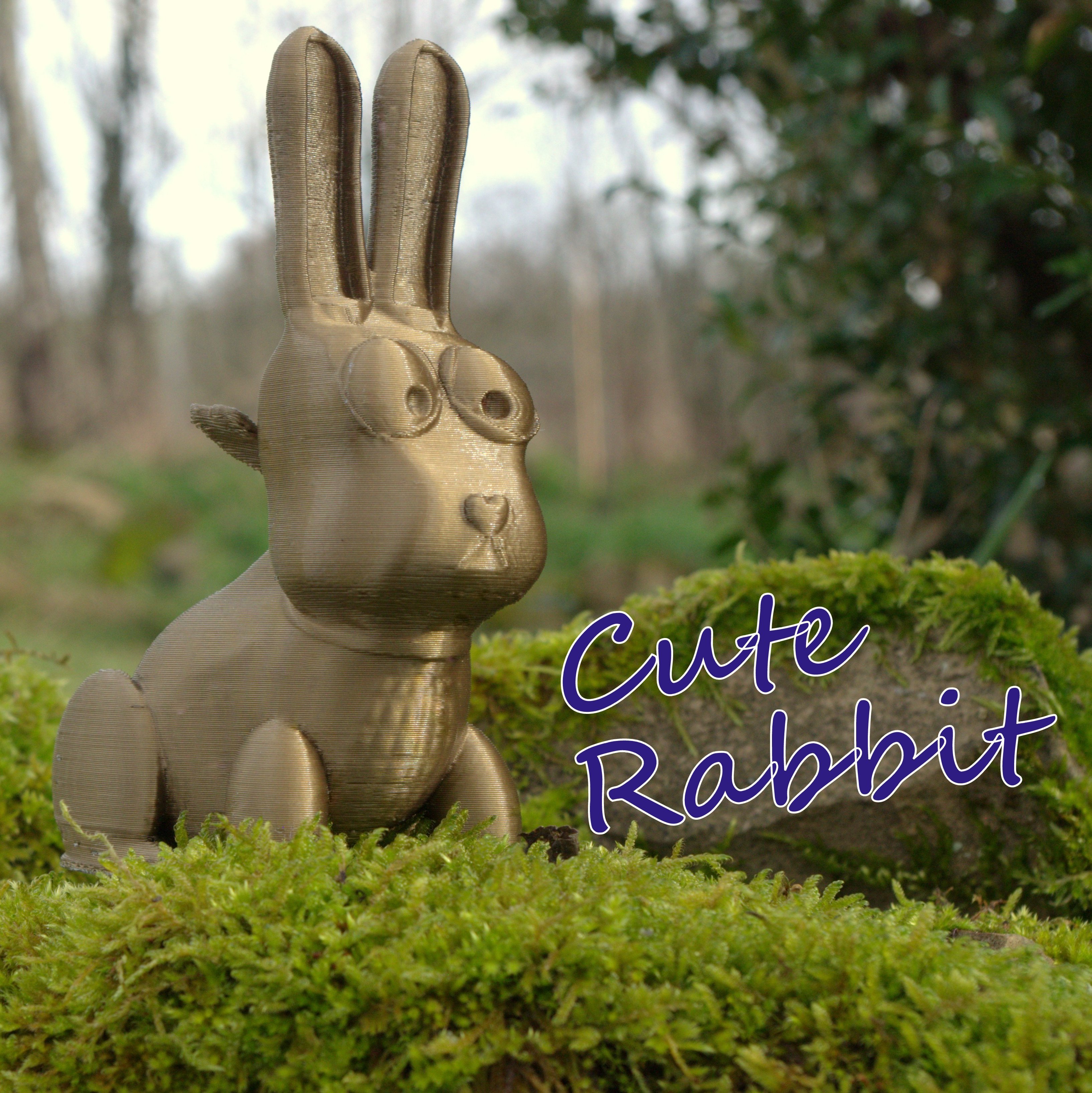 STL file Cute Rabbit・3D printing idea to download・Cults