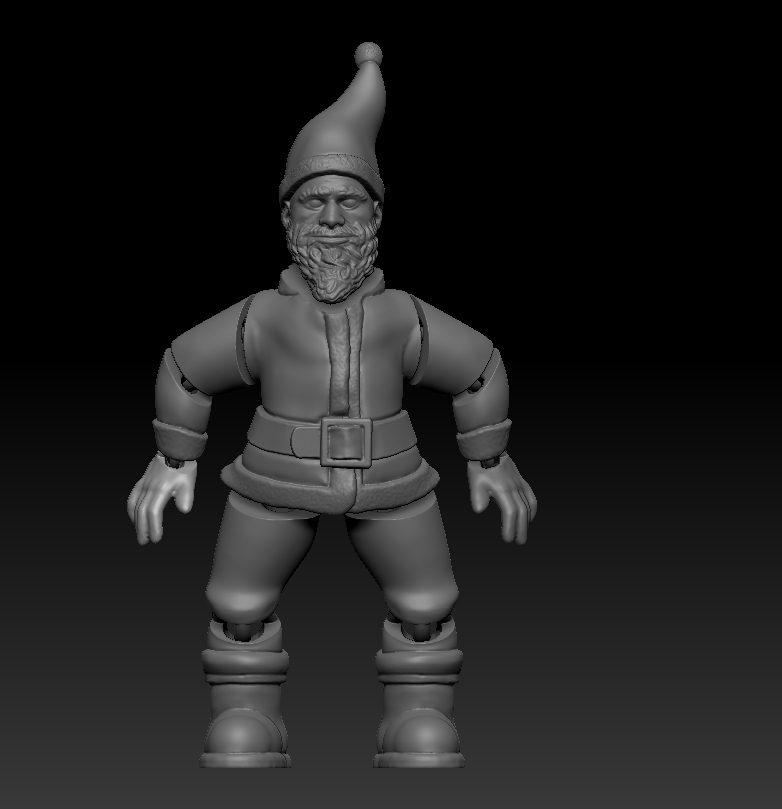 STL file Santa claus articulated print-in-place・3D printing template to ...