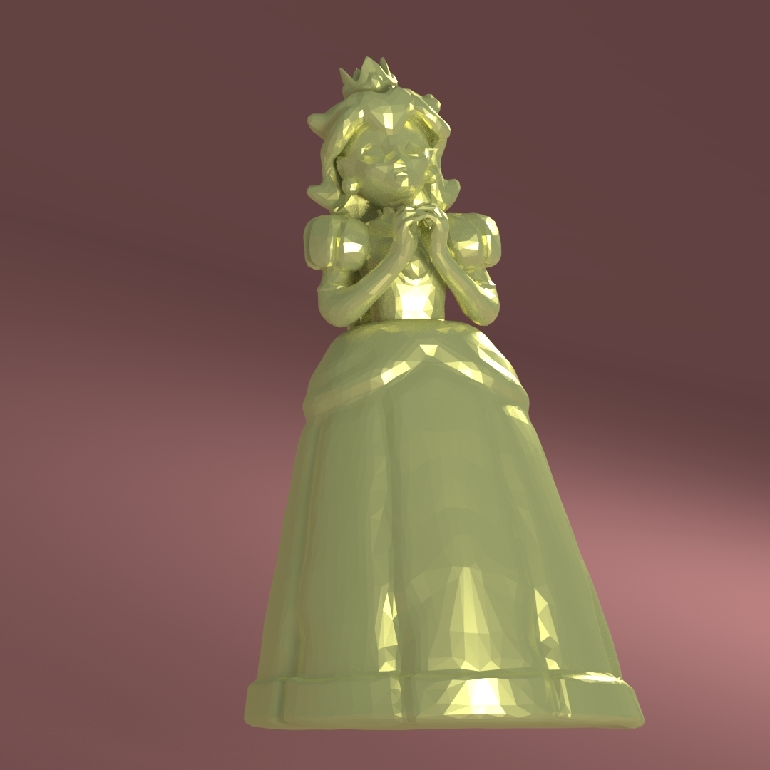 STL file Peach princess lowpoly 🍑・Template to download and 3D print・Cults