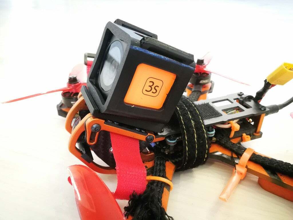 Free STL file Runcam 3S mount with adjustable tilt 🚁・Model to download ...