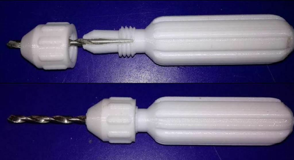 Free 3D file Cheap Hand Drill "lite"・3D printer design to download・Cults