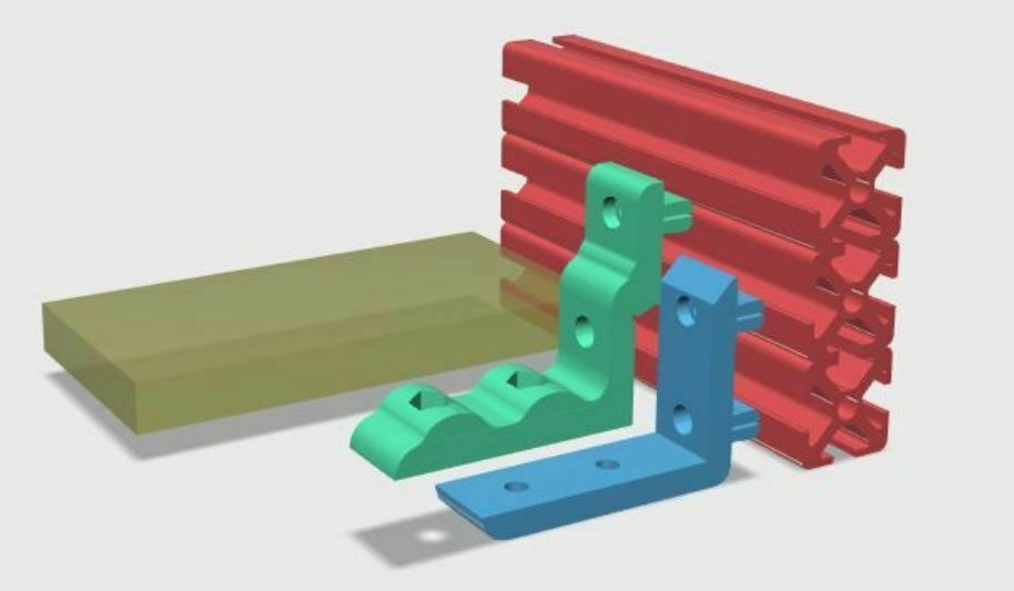 Free 3D file Idea to attach/fixing a plate on "I" profiles type (20x60 ...