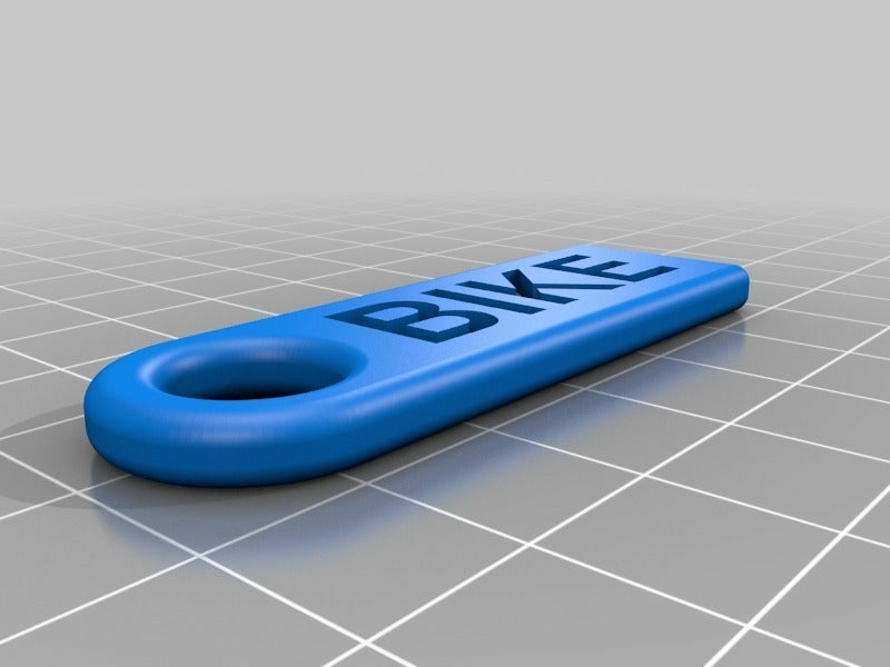 Free STL file BIKE Personalized Key Chain・3D printer model to download ...