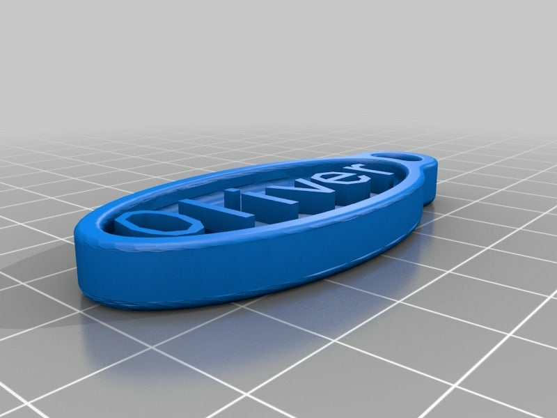 Free STL file Oliver Keychain・3D printing idea to download・Cults