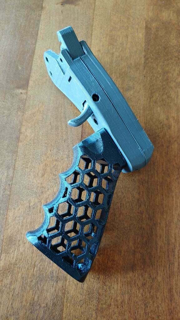 Free STL file Pistol Grip Mod for Sliding Legolini・3D printable model ...