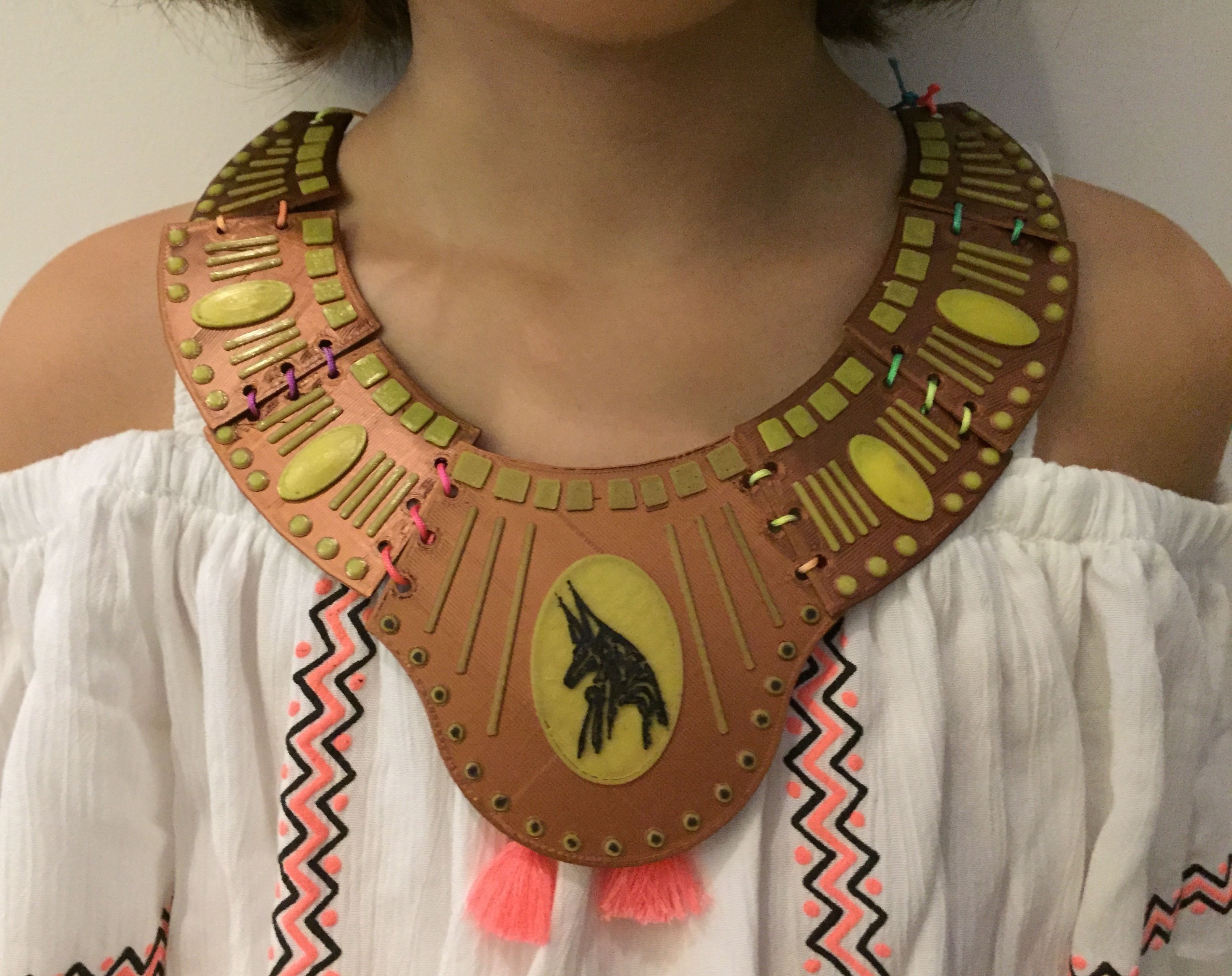 Free STL file Egyptian necklace - Egypt necklace 🇪🇬・3D printer model to ...