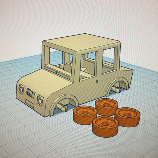 Download free 3D printer model Toy car - with functional wheels ・ Cults