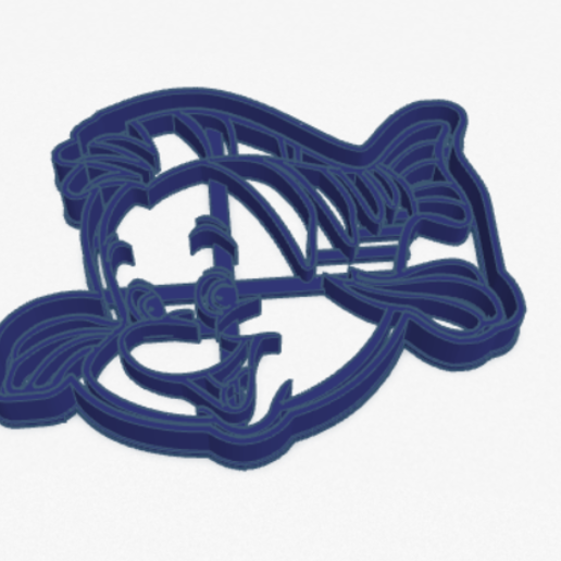Download STL file Cookie Cutter Flounder the little Mermaid Cookie ...