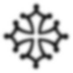 Download free STL files Occitan cross / Croix occitane ・ Cults