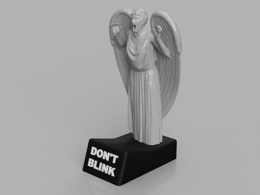 Download free STL file Doctor Who - Weeping Angel with Illuminating ...