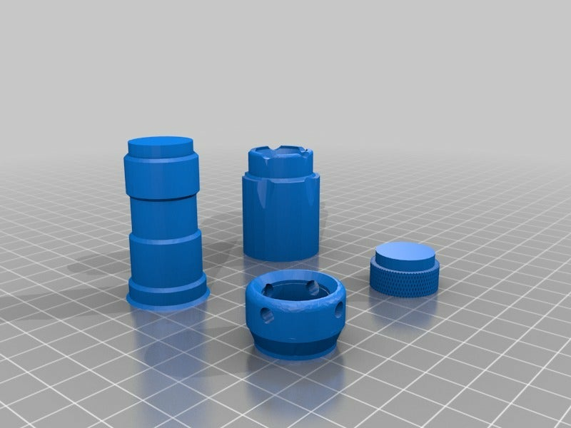 Free STL file E-11, E-11D and E-22, Tactical Flashlight and Mount base ...