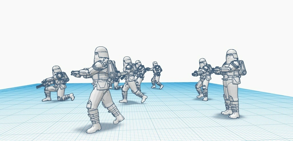 Free STL file Snowtrooper Battle poses; Pack 1・3D printable design to ...