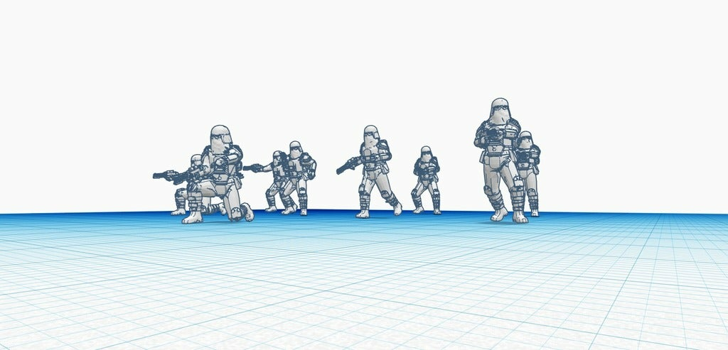 Free STL file Snowtrooper Battle poses; Pack 1 ・3D printable design to ...