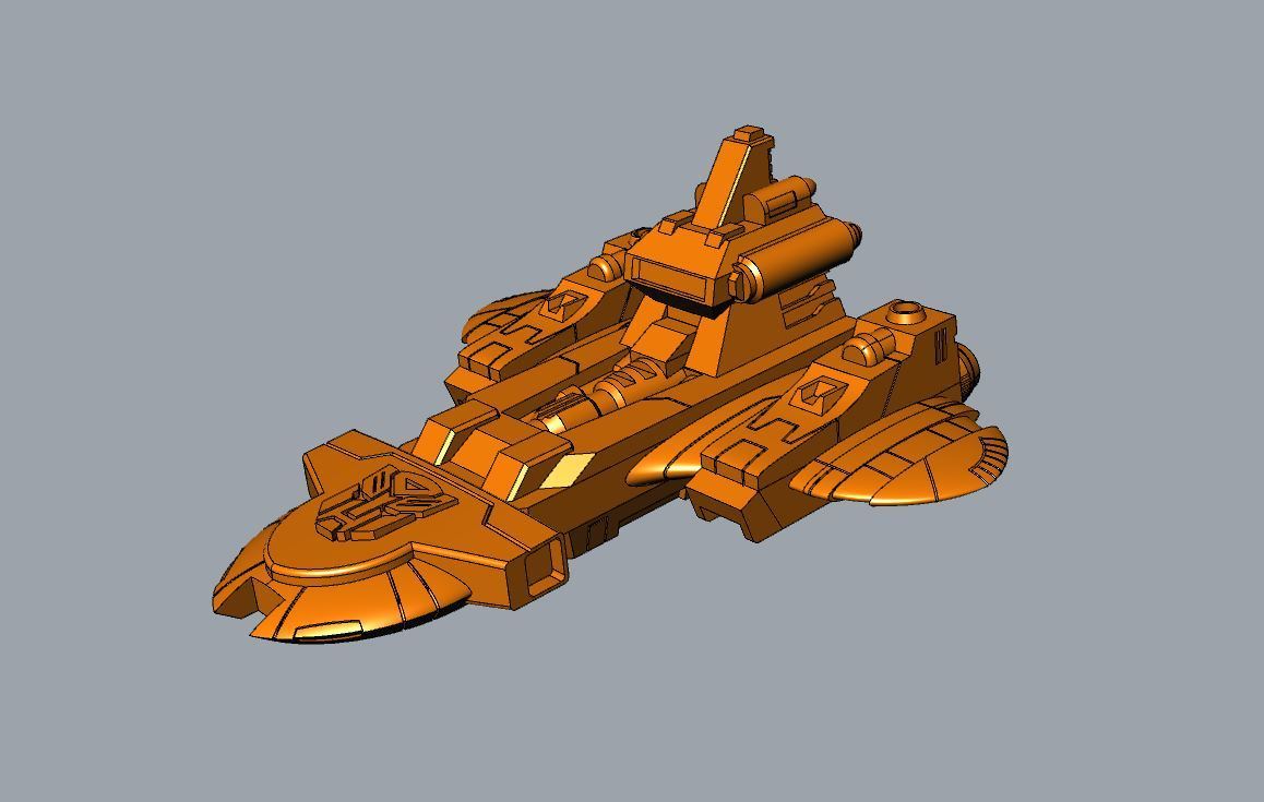 3D file [Iconic Ship Series] Autobot Shuttle from Transformers the ...
