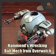Download STL Hammond's Wrecking Ball Mech from Overwatch ・ Cults