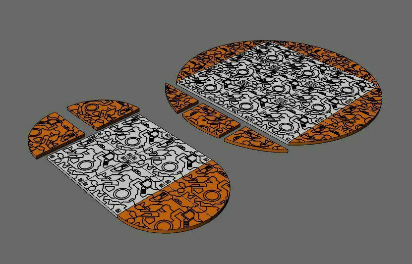 3D file [CyberBase System] Round Edges Set・3D printable model to ...