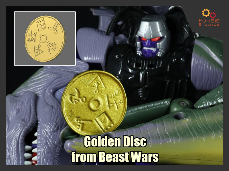 Free STL file Golden Disc from Transformers Beast Wars・3D printing ...