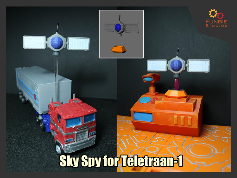 3D file Sky Spy for Transformers Teletraan-1 🕵️‍♀️・3D printable model ...