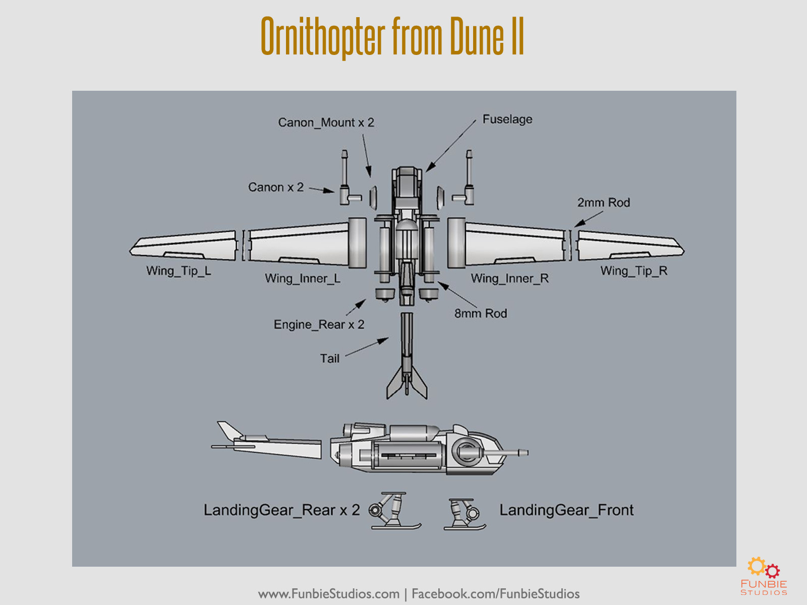 Download STL file Ornithoper from Dune II • 3D print model ・ Cults